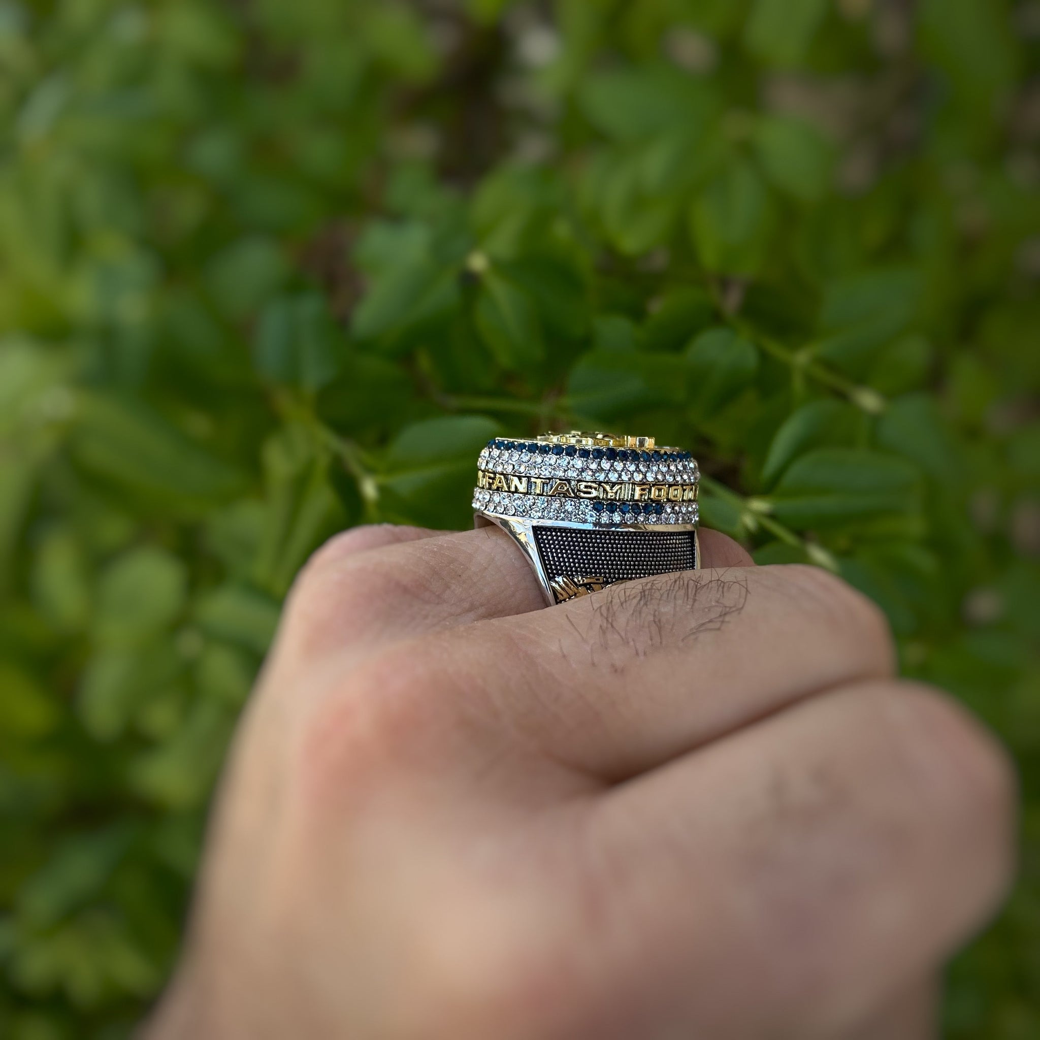 CUSTOM NAME 2005 - 2023 Fantasy Football Championship Ring MASSIVE ...